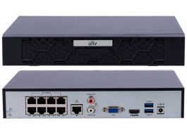 UniView NVR501-08B-P8, 8-channel PoE NVR. Now €368.00 | Credex
